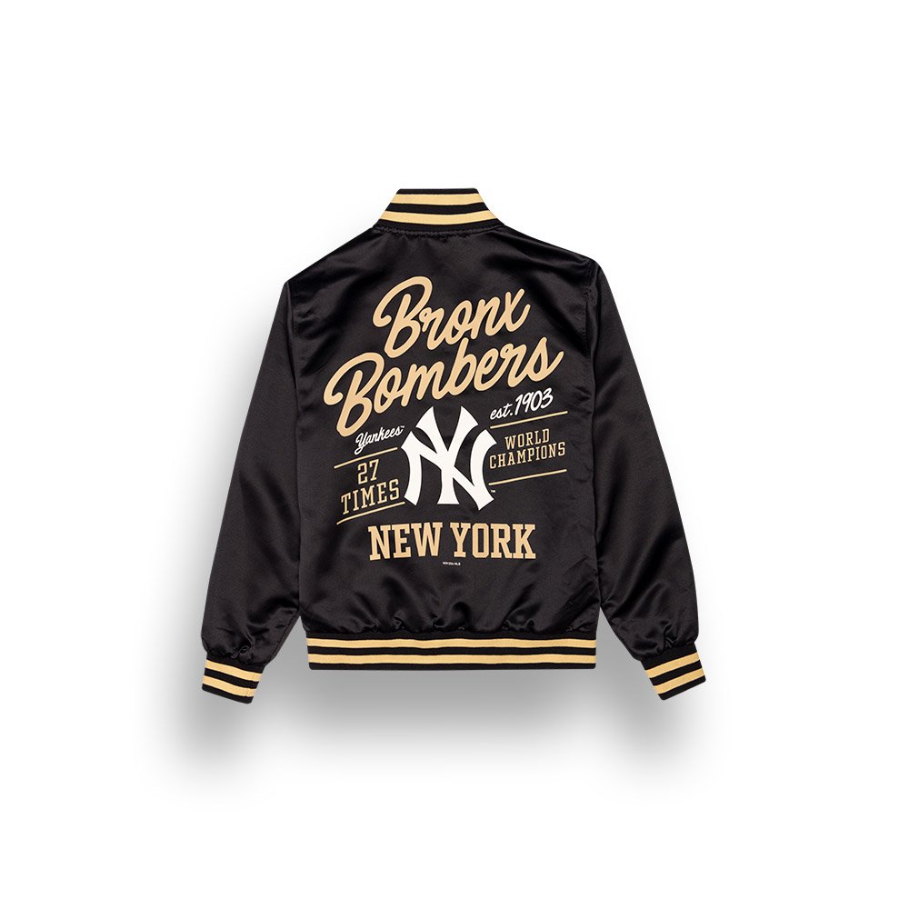 New Era Champs Satin Jacket - Tops-Jackets : All Out Co New Era Champs Satin Jacket - Tops-Jackets : All Out Co